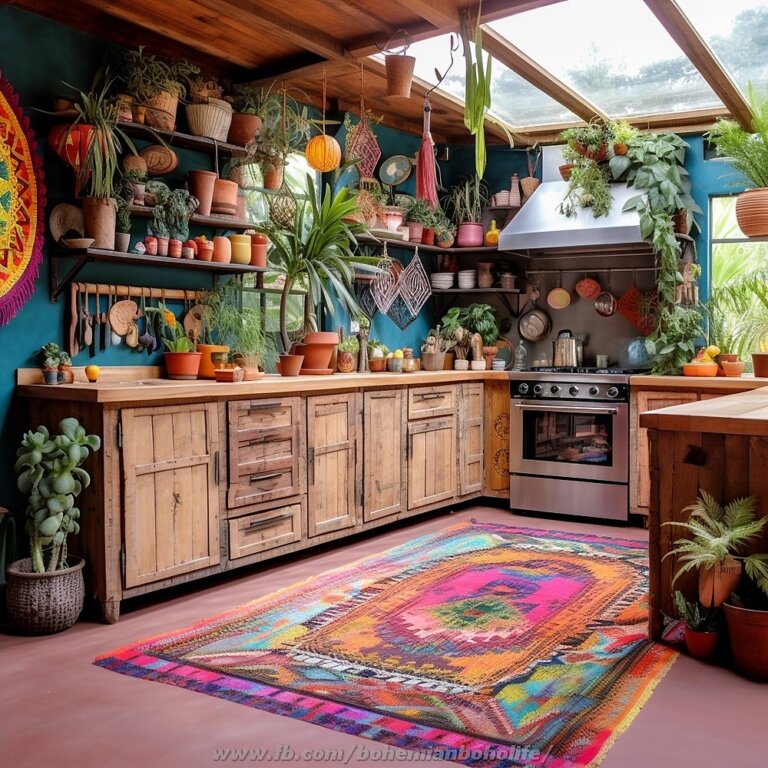 Kitchen Interior Design Ideas with Boho Style Decor | Interior ...
