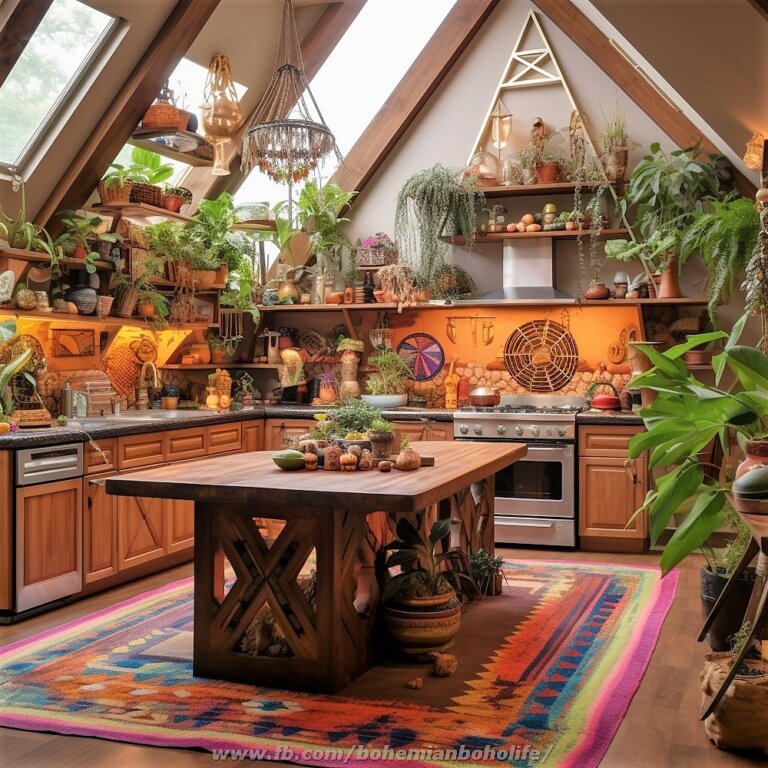 Kitchen Interior Design Ideas with Boho Style Decor | Interior ...