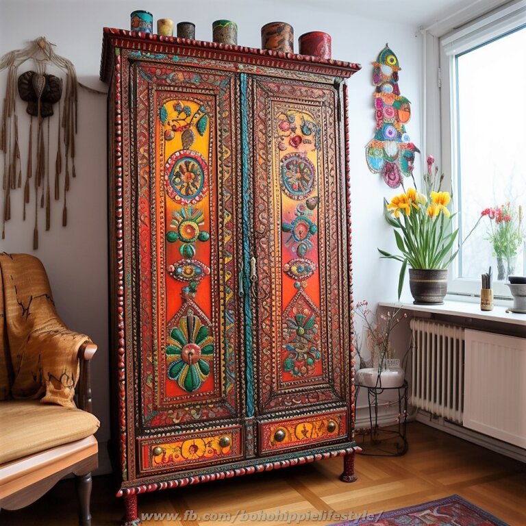 Bohemian Style Wardrobe Designs: Embracing Eclectic Elegance | Interior ...
