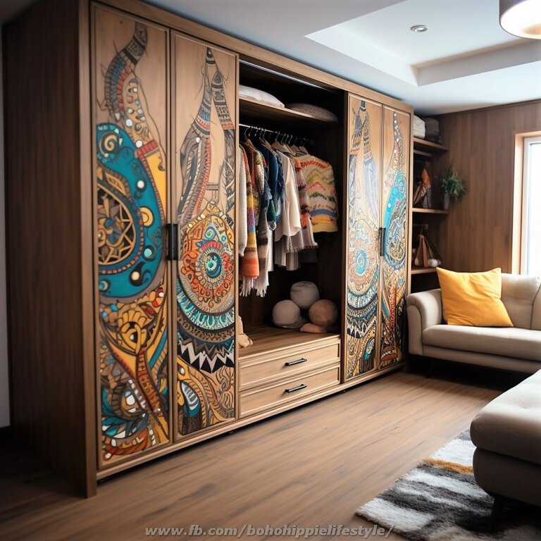 Bohemian Style Wardrobe Designs: Embracing Eclectic Elegance | Interior ...