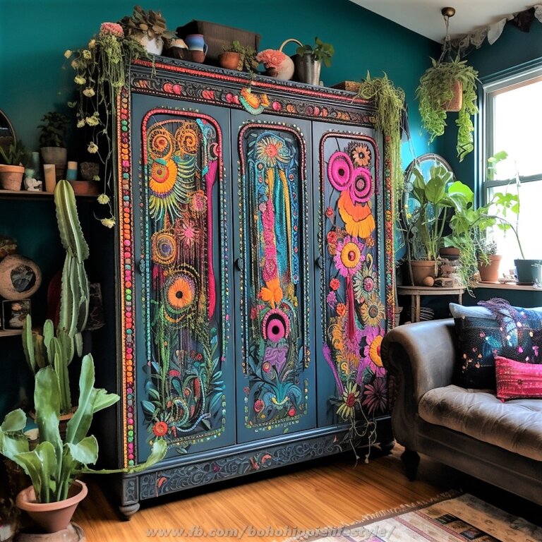 Bohemian Style Wardrobe Designs: Embracing Eclectic Elegance | Interior ...