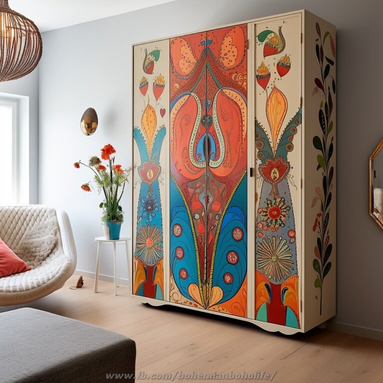 Bohemian Style Wardrobe Designs: Embracing Eclectic Elegance | Interior ...