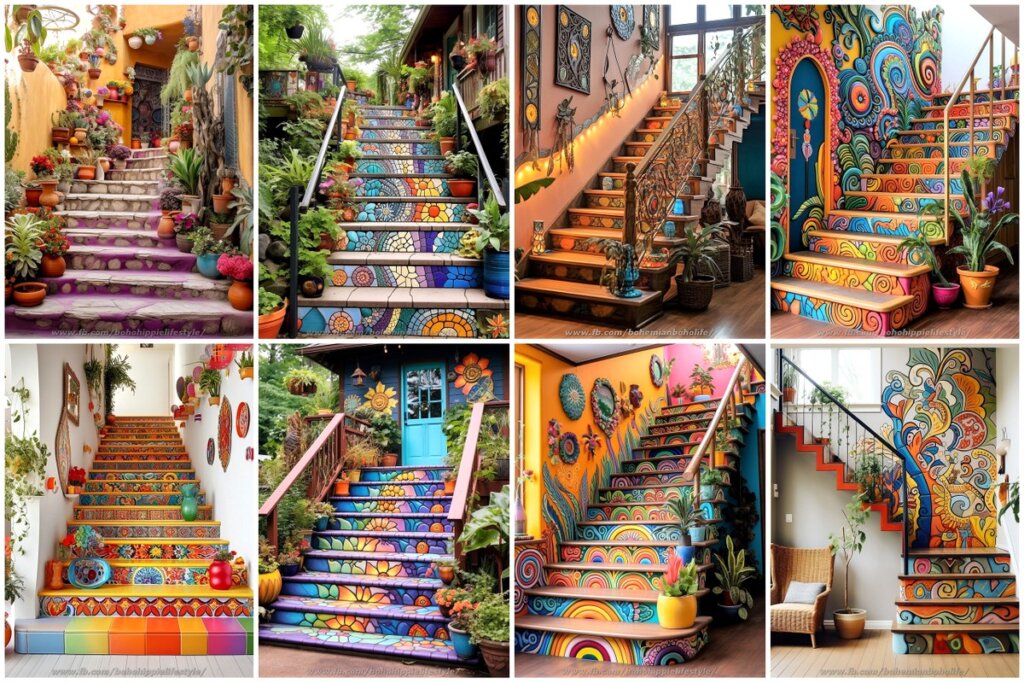 Bohemian Style Home Stair Design Ideas: A Journey of Whimsical Elegance ...