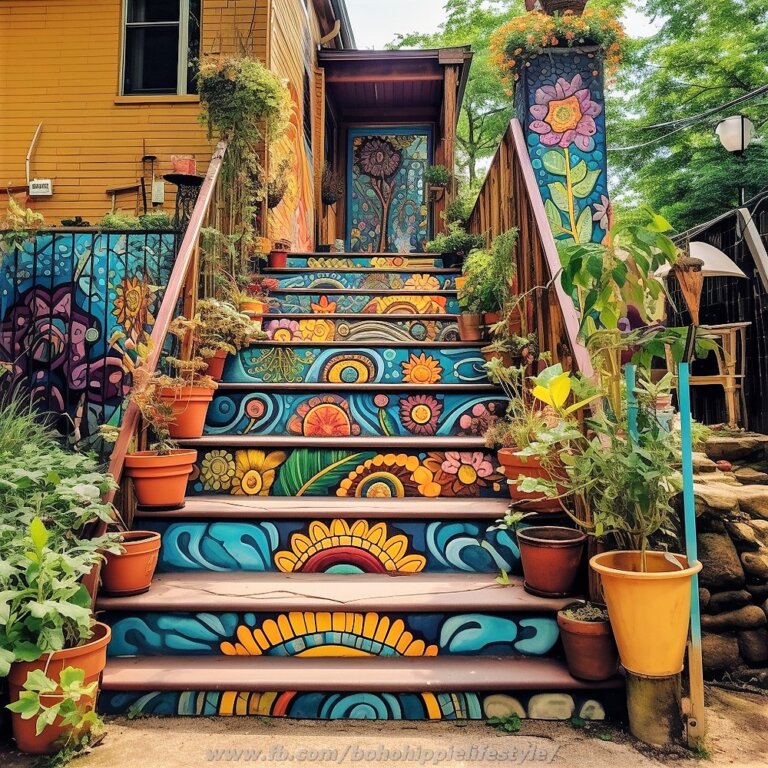Bohemian Style Home Stair Design Ideas: A Journey of Whimsical Elegance ...