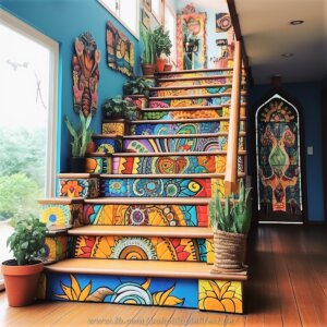 Bohemian Style Home Stair Design Ideas: A Journey of Whimsical Elegance ...