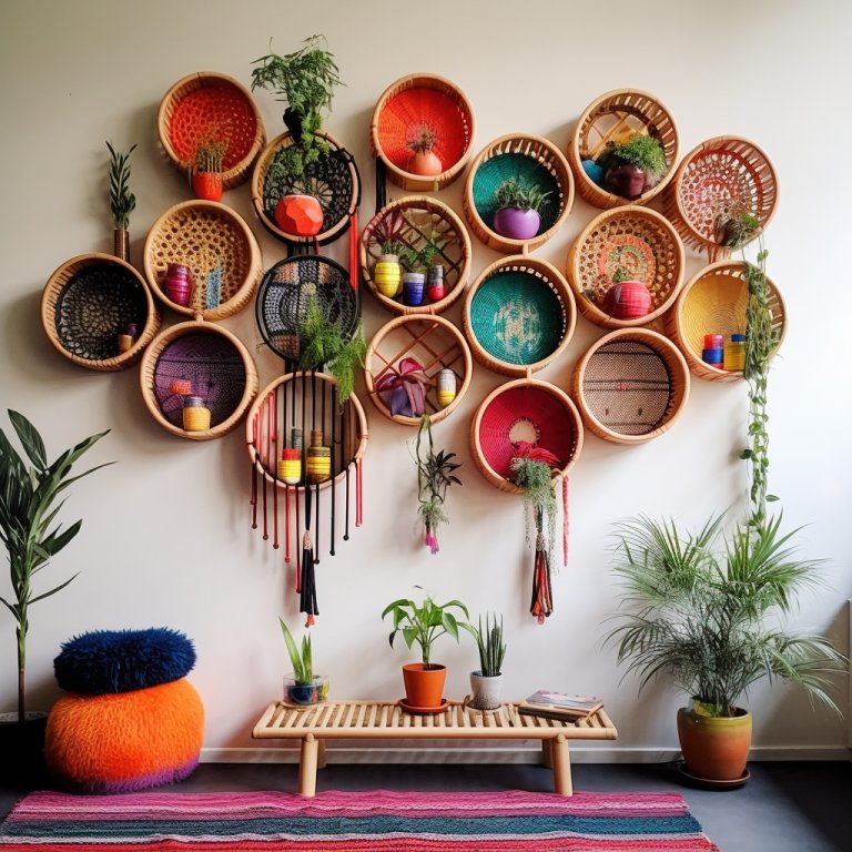 Elevate Your Space: The Boho Charm of Wall Decor Shelves | Interior ...