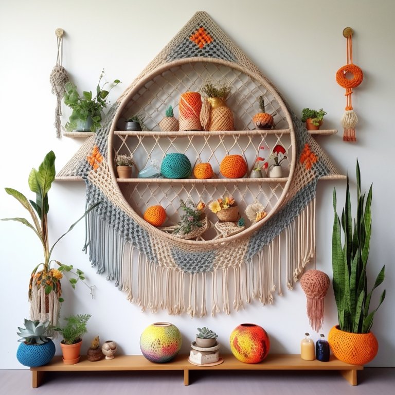 Elevate Your Space: The Boho Charm of Wall Decor Shelves | Interior ...