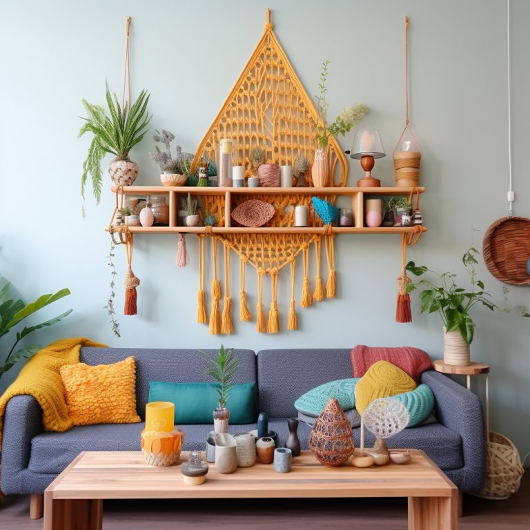Elevate Your Space: The Boho Charm of Wall Decor Shelves | Interior ...