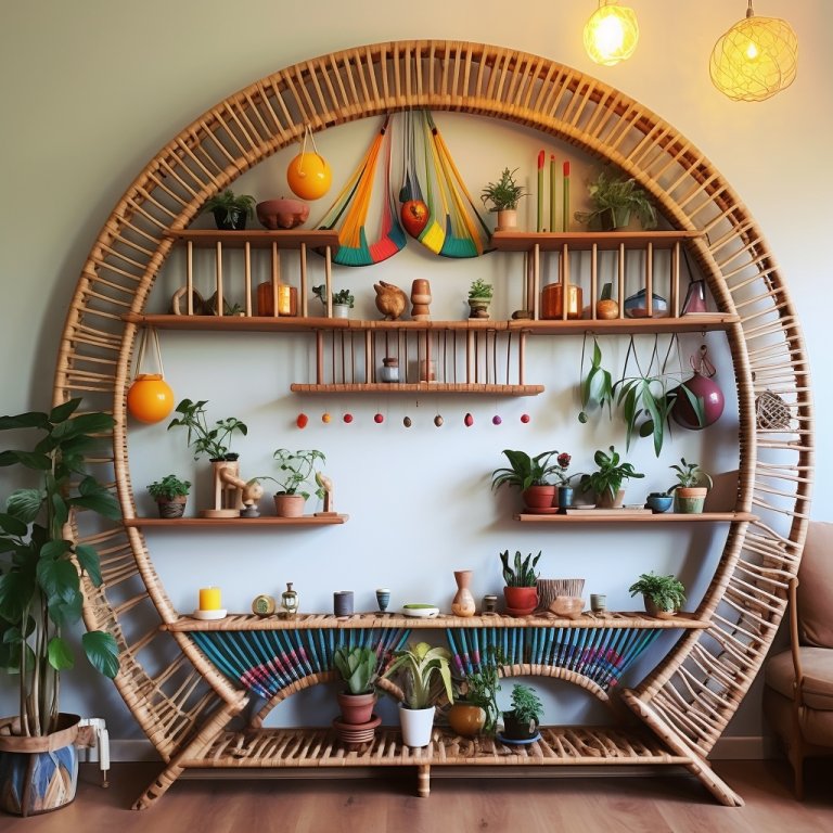 Elevate Your Space: The Boho Charm of Wall Decor Shelves | Interior ...